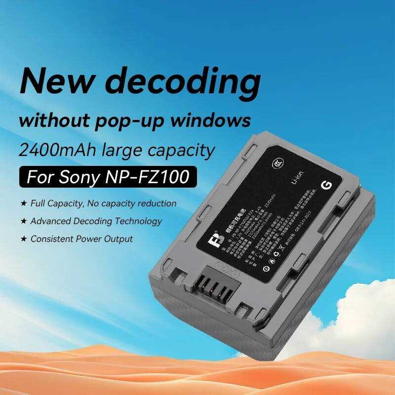 FB แบตเตอรี่ Np-Fz100และชุด Charger LED สำหรับ Sony A7m4 A7m3 A7r4 A7r3 ...