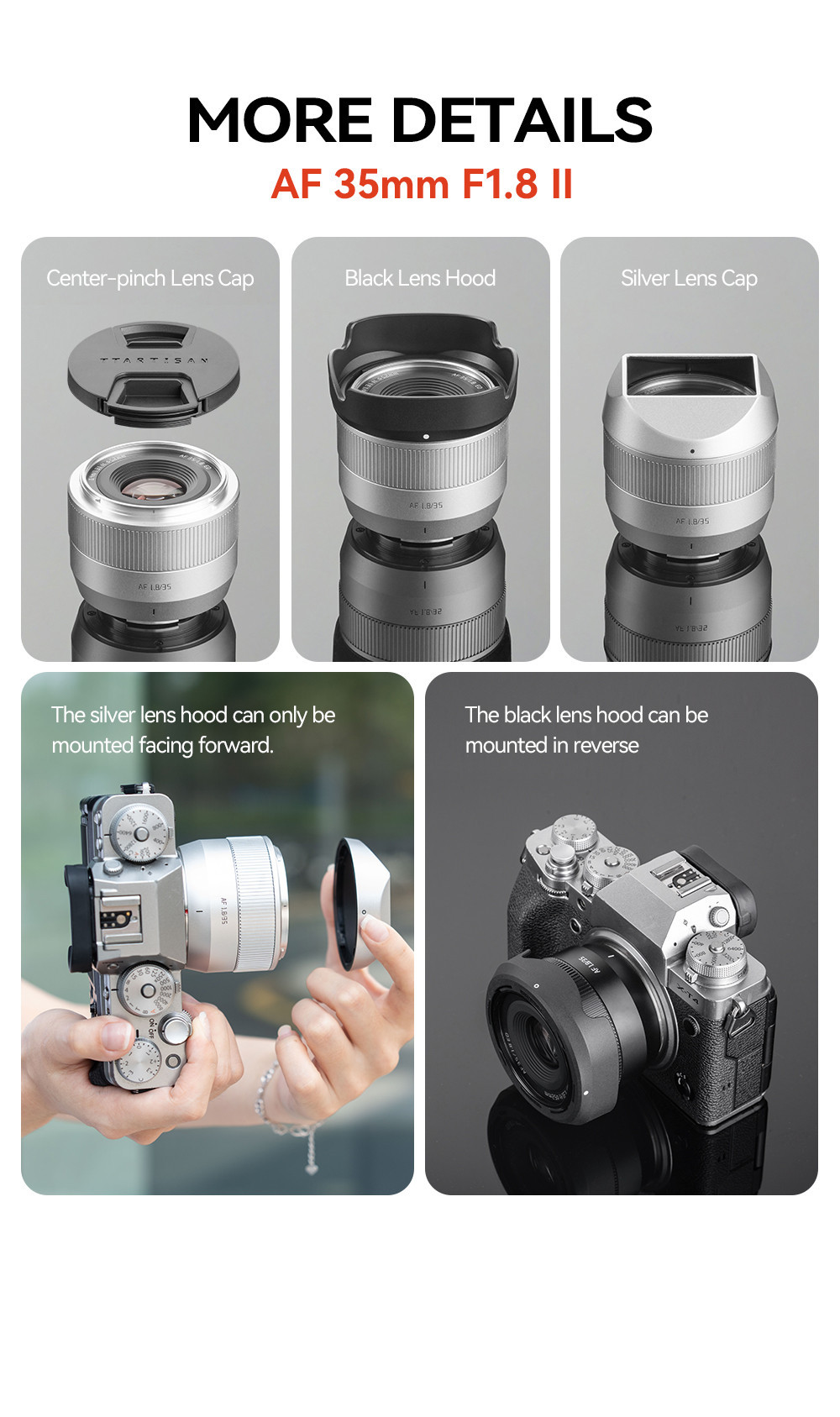 TTArtisan 35 มม.F1.8 II AF Auto Focus APS-C รูรับแสงขนาดใหญ่ Prime เลนส์สําหรับกล้อง Portrait ...