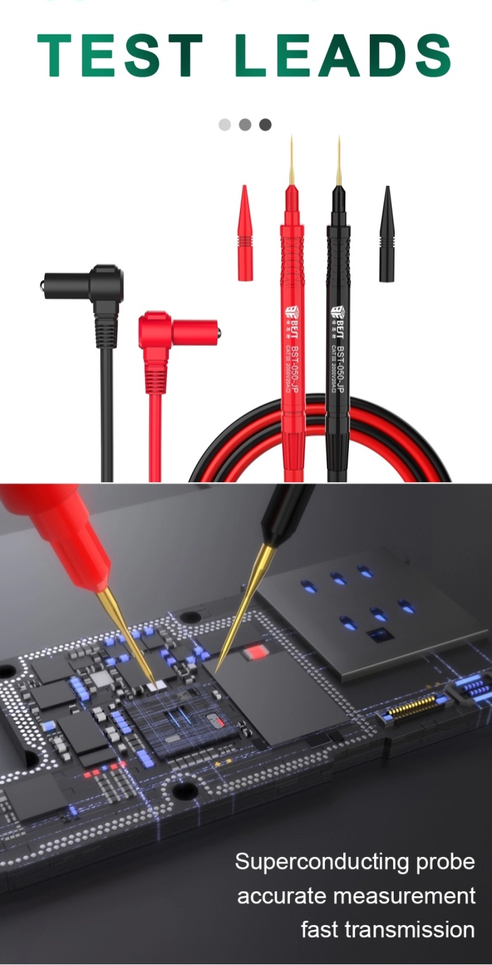 Superconducting probe BST-050-JP สายเคเบิลทดสอบมัลติมิเตอร์ แบบบางพิเศษ แบบเปลี่ยน | Shopee Thailand