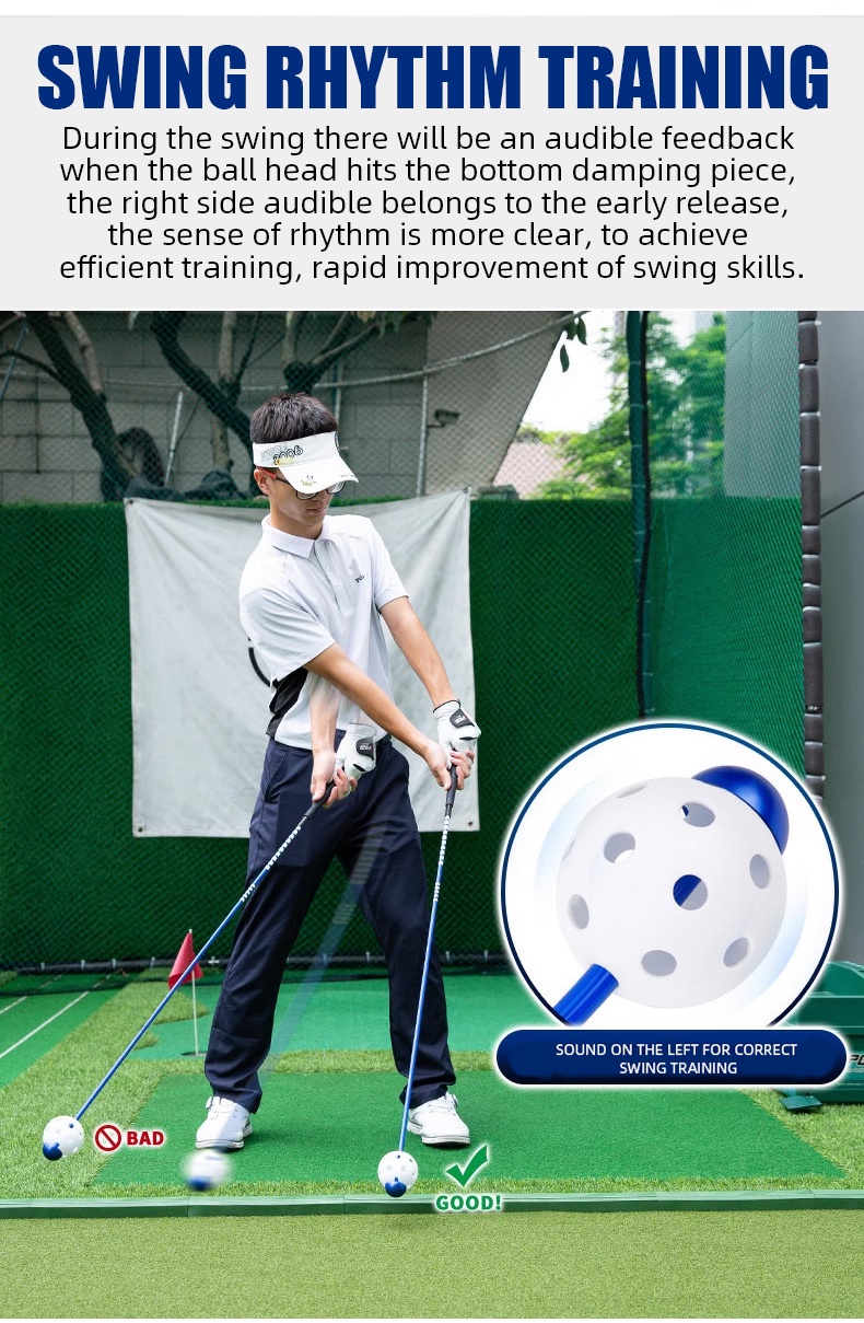 Pgm Golf Swing Stick Sound Training Stick เพิ่ม Swing Speed Delay Lower Release Golf Swing ...