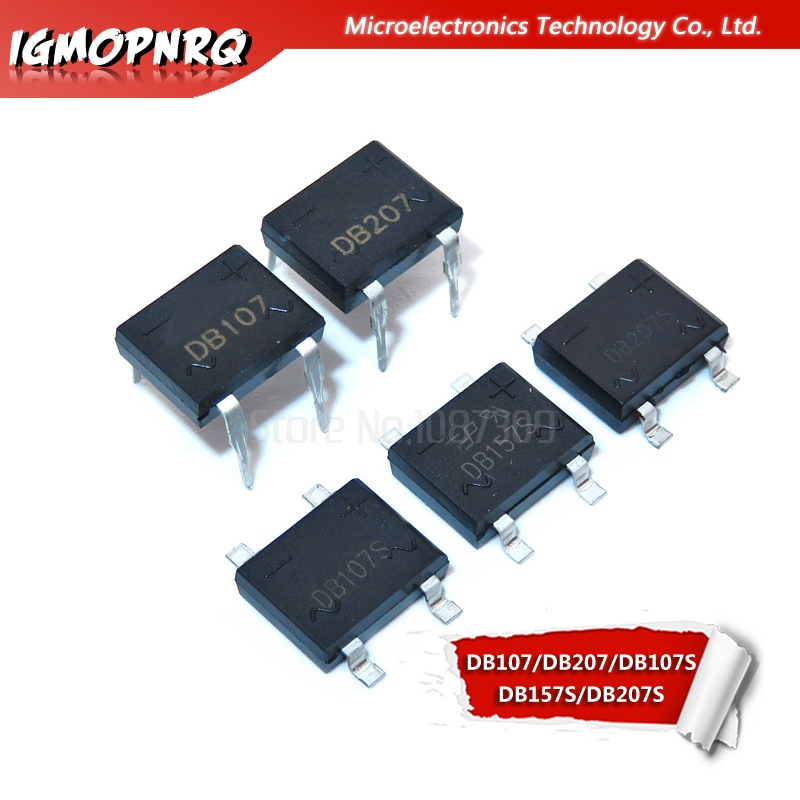 วงจรเรียงกระแสเต็มคลื่นแบบบริดจ์ DB107S DB107 DB207S DB207 DB157S 2A ...