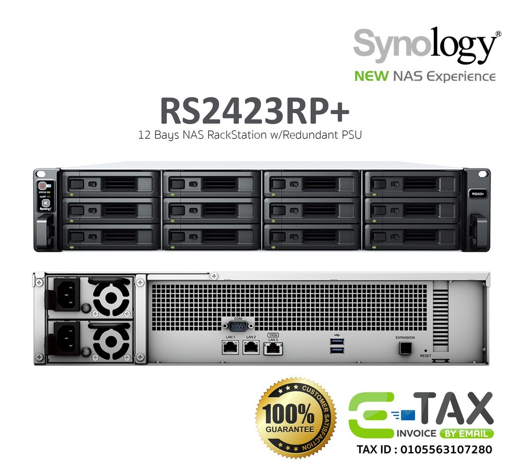 Synology NAS RackStation RS2423+ / RS2423RP+ อุปกรณ์เก็บข้อมูลเครือข่าย ...