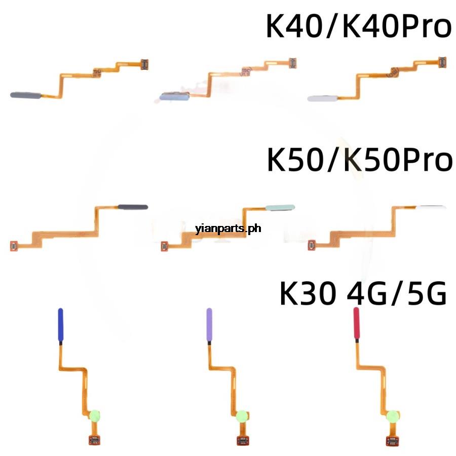 Guoy- สําหรับ Xiaomi Redmi K30 K50 Pro 4G 5G Gaming เซ็นเซอร์ลายนิ้วมือ Home Return Key เมนูปุ่ม ...