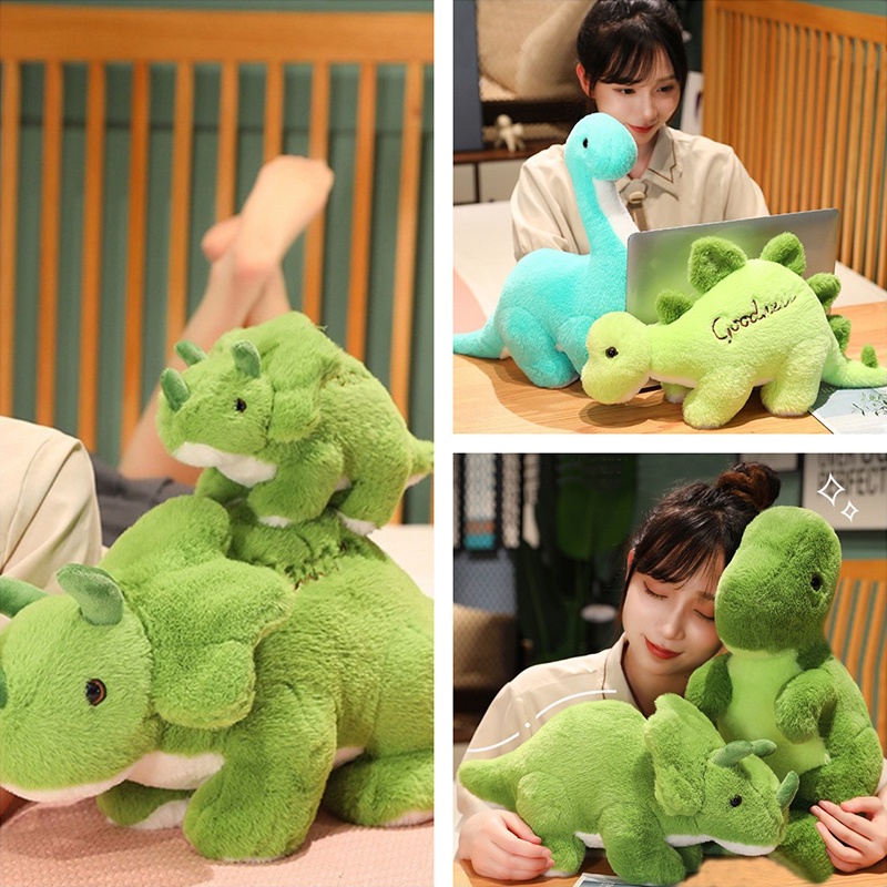 Jurassic Collectible Dinosaur Park Plush ของเล่นสีเขียว Stegosaurus ...
