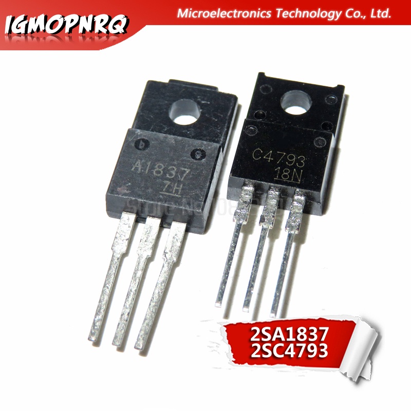 หลอดสเตอริโอ A1837 C4793 2SA1837 2SC4793 ( A1837 5 ชิ้น และ C4793 5 ...