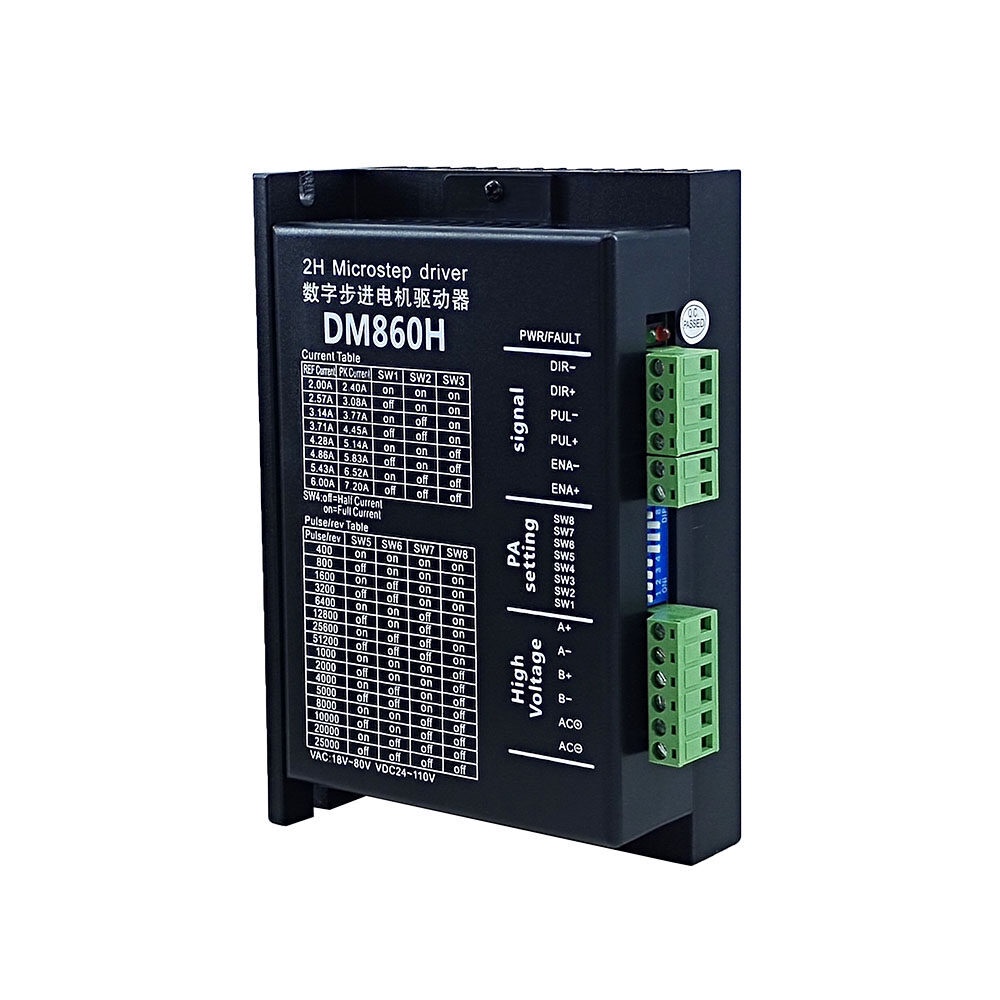 สเต็ปมอเตอร์ 2H Microstep Driver DM860 24V-72V สําหรับ Nema 23 Nema34 ...