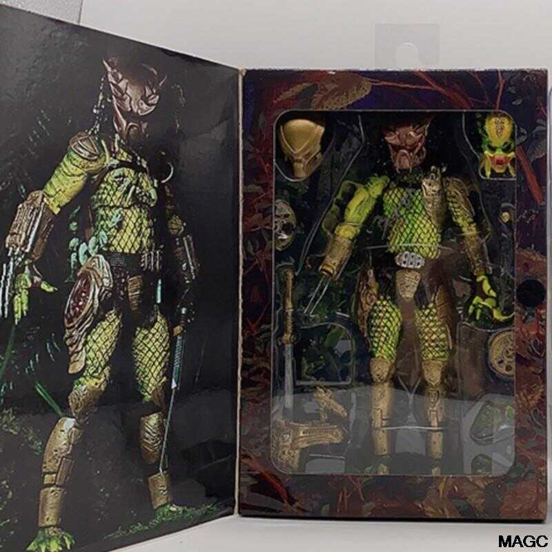 ของเล่นฟิกเกอร์ Alien Xenomorph NECA Elder Predator Gold Kenner Leader ...