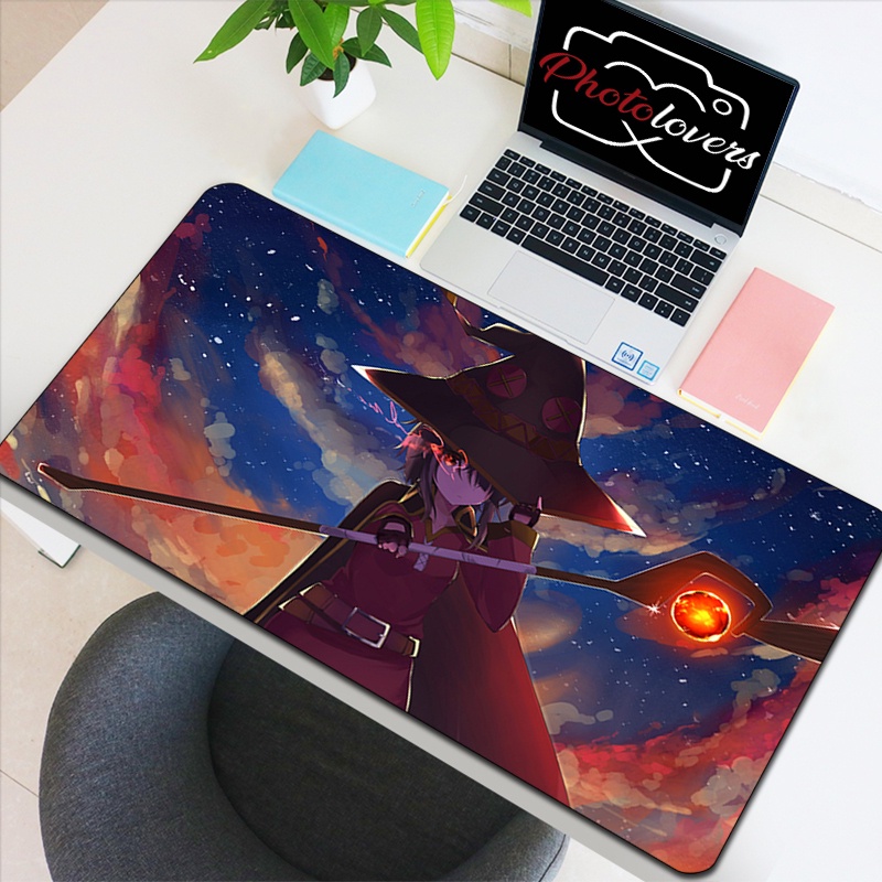 Kawaii แผ่นรองเมาส์ Xxl Konosuba Megumin อุปกรณ์เสริม สําหรับแล็ปท็อป ...