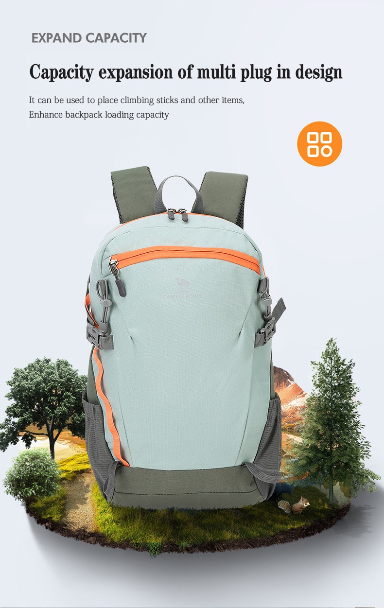 Camel Crown กระเป๋าเป้กันน้ำน้ำหนักเบาขนาด 18 ลิตร, กระเป๋าเป้เดินป่า ...