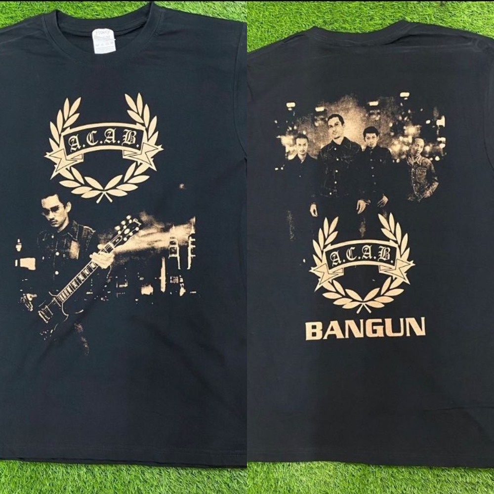 Skinhead Bangun ACAB เสื้อยืดลําลอง แขนสั้น พิมพ์ลายวงร็อค 4 Life Ella ...