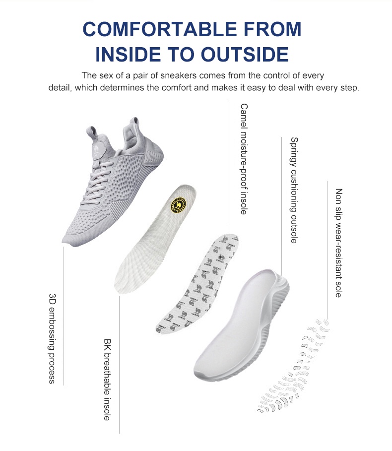 American CAMEL รองเท้าผ้าใบ รองเท้าวิ่ง น้ําหนักเบา ระบายอากาศ สําหรับ ...