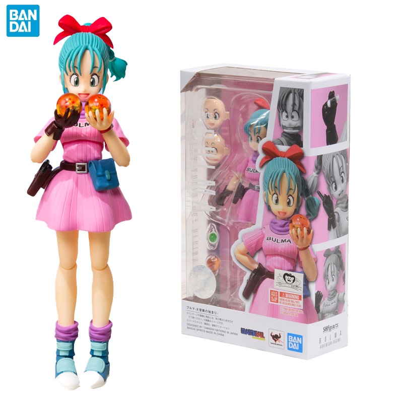 Bandai SHF Dragon Ball Z Figure Bulma Anime Action Figures - Big ...