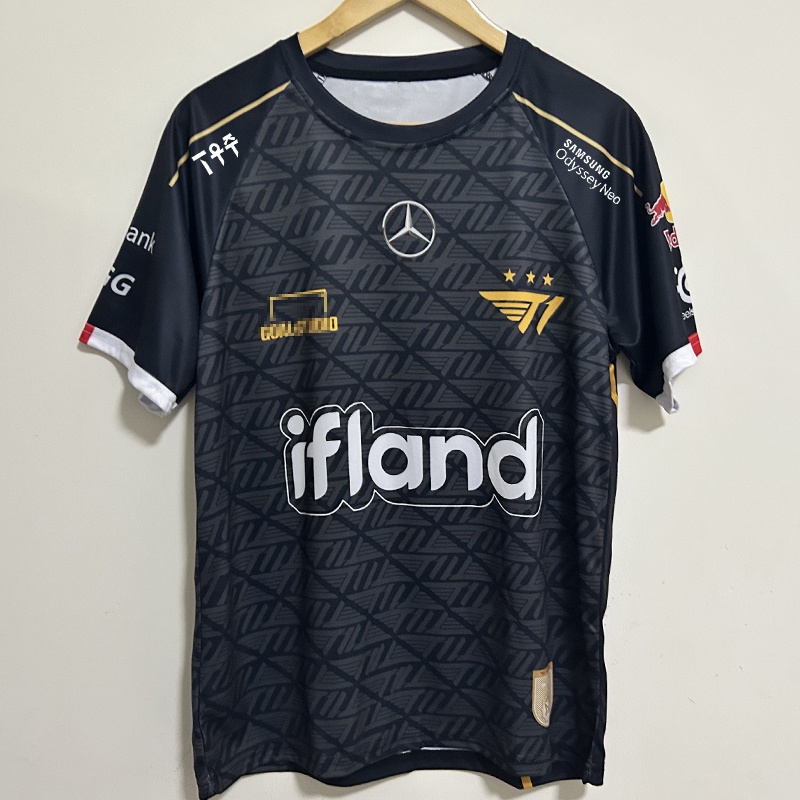 T1 Kit S13 World Championship Conquer FAKER เสื้อผ้าเดียวกัน 2023 Lck ทีมรอบผู้ชายและผู้หญิงแขน ...