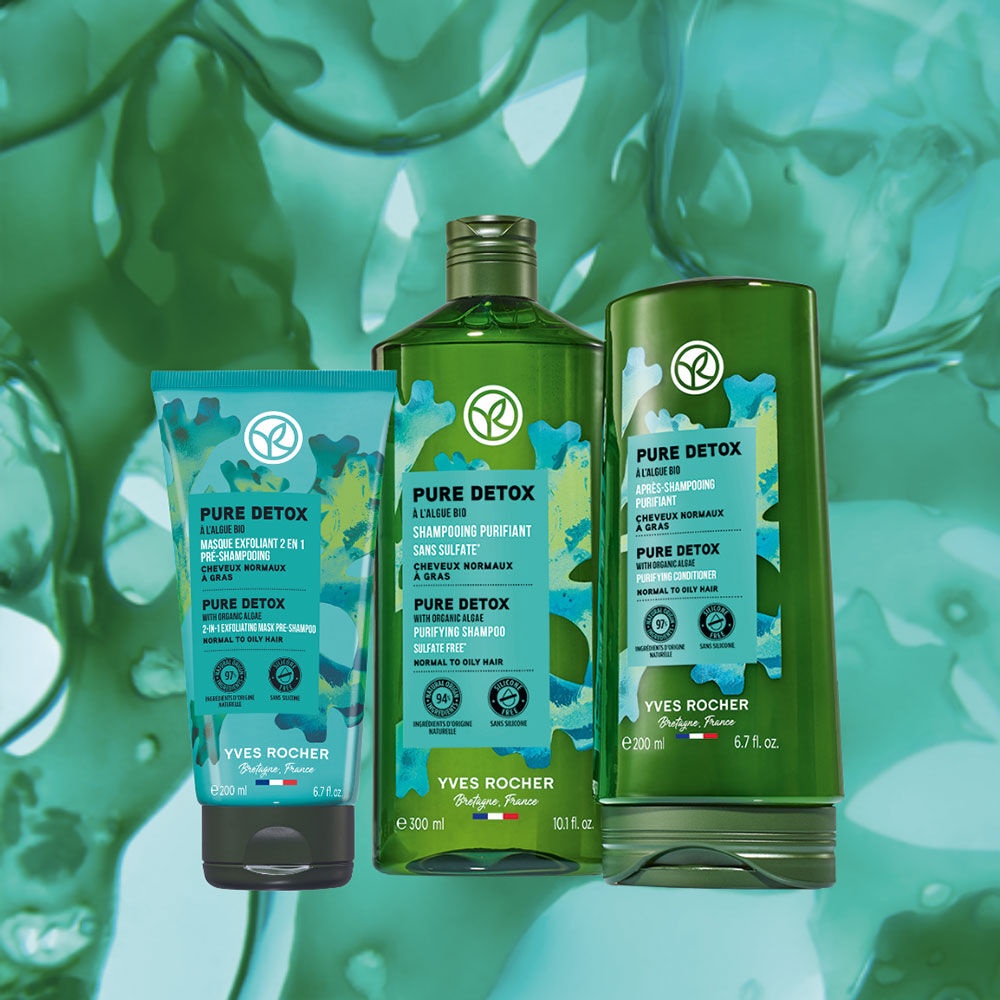 Yves Rocher Shampoo อีฟ โรเช แชมพู 300ml (Anti-Hair Loss/Repair/Pure ...