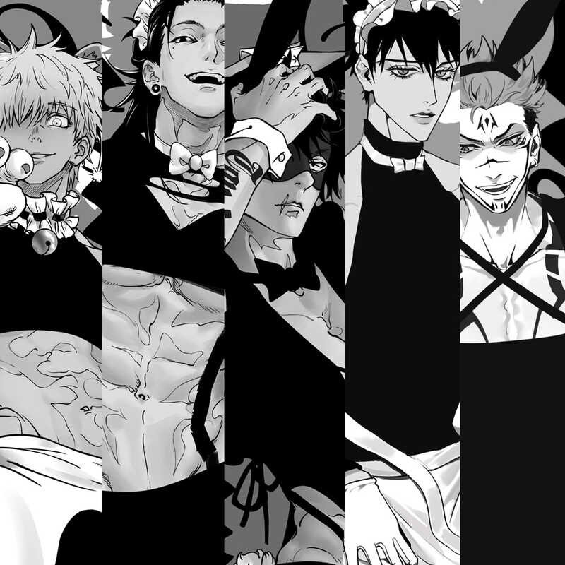 ชุดละ 5 ชิ้น Jujutsu Kaisen Satoru Gojo Itadori Yuji Anime Rabbit Girl ...