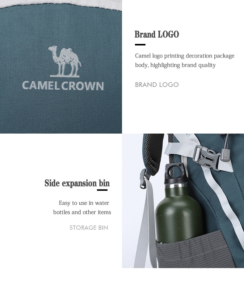 Camel Crown กระเป๋าเป้กันน้ำน้ำหนักเบาขนาด 18 ลิตร, กระเป๋าเป้เดินป่า ...
