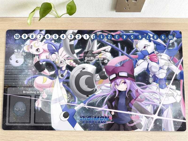 Digimon Duel Playmat DTCG CCG Mat Dianamon Lunamon Trading Card เกมแผ่น ...