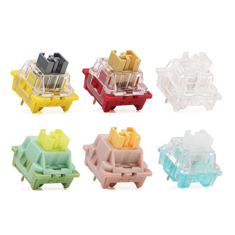 Outemu Dustproof Silent Lime Honey Peach Switch Transparent Panda Sier ...