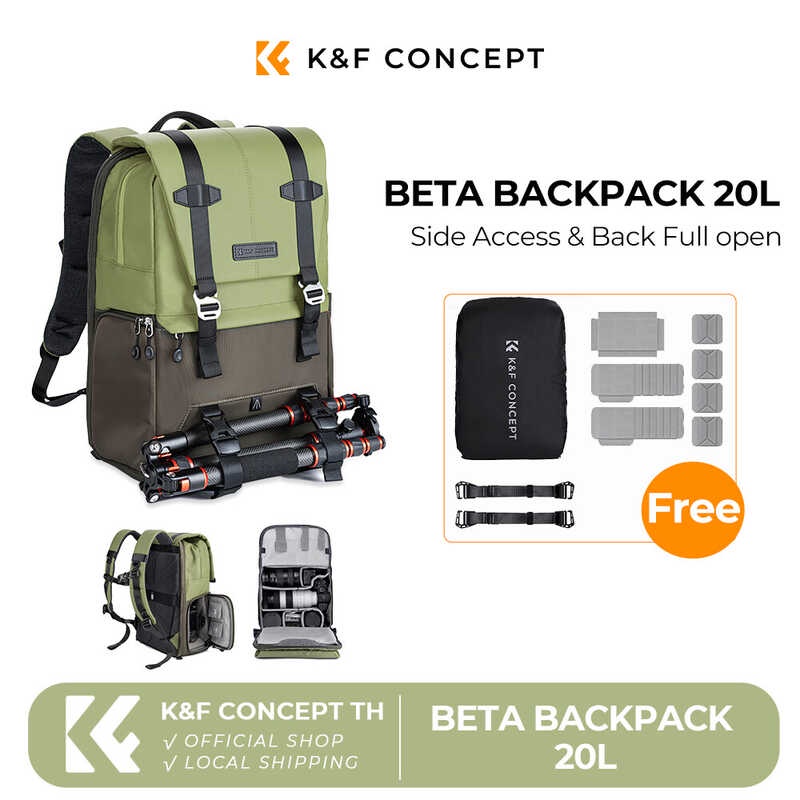 K&F Concept Camera Bag 20L DSLR Camera Beta Backpack Zip อเนกประสงค์ ความจุสูง | Shopee Thailand