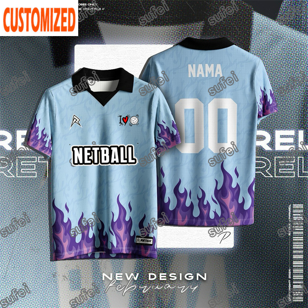 Netball Choi Sublimation Jersey ไมโครไฟเบอร์ปรับแต่งเสื้อของคุณประเทศ ...