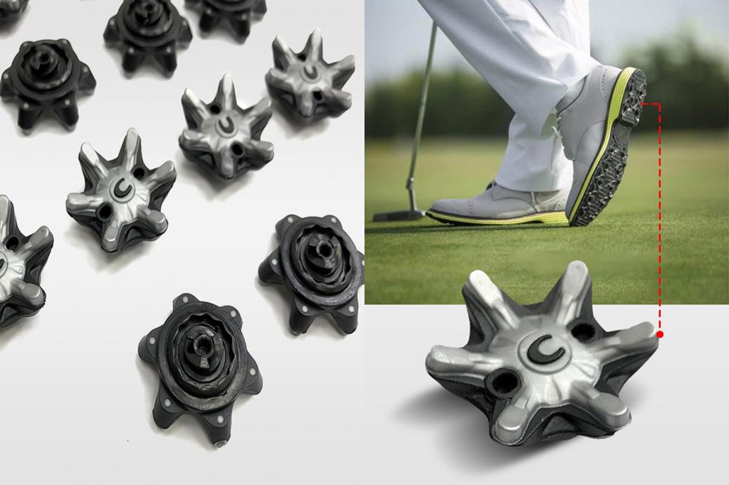 Cfs- 5 ชิ้นยางกอล์ฟ Spikes Pins สําหรับการฝึกอบรมกอล์ฟรองเท้ากอล์ฟ Pins ...
