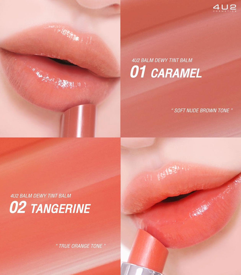 4U2 Balm Dewy Tint Balm 3.8g โฟร์ยูทู ลิปทินท์บาล์มเนื้อฉ่ำโกลว์ ...