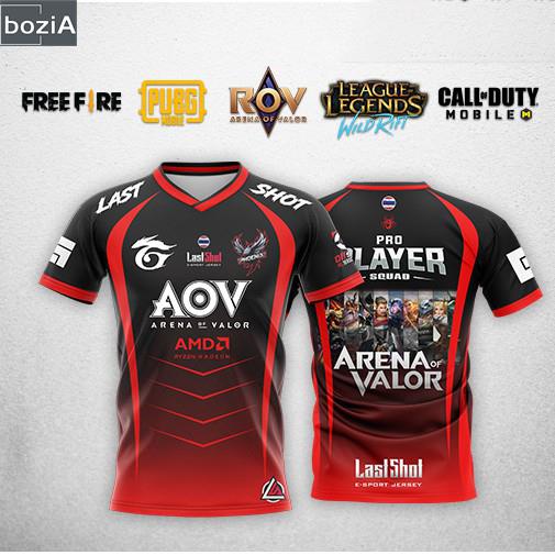 Bozia เสื้อเกมส์ E-Sport No.5 กีฬา FREEFIRE PUBG ROV | Shopee Thailand