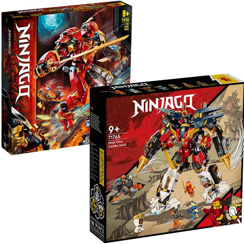 LEGO Phantom Ninja 71765 Super Combination Mech 71720 Flame Earth Mech ...