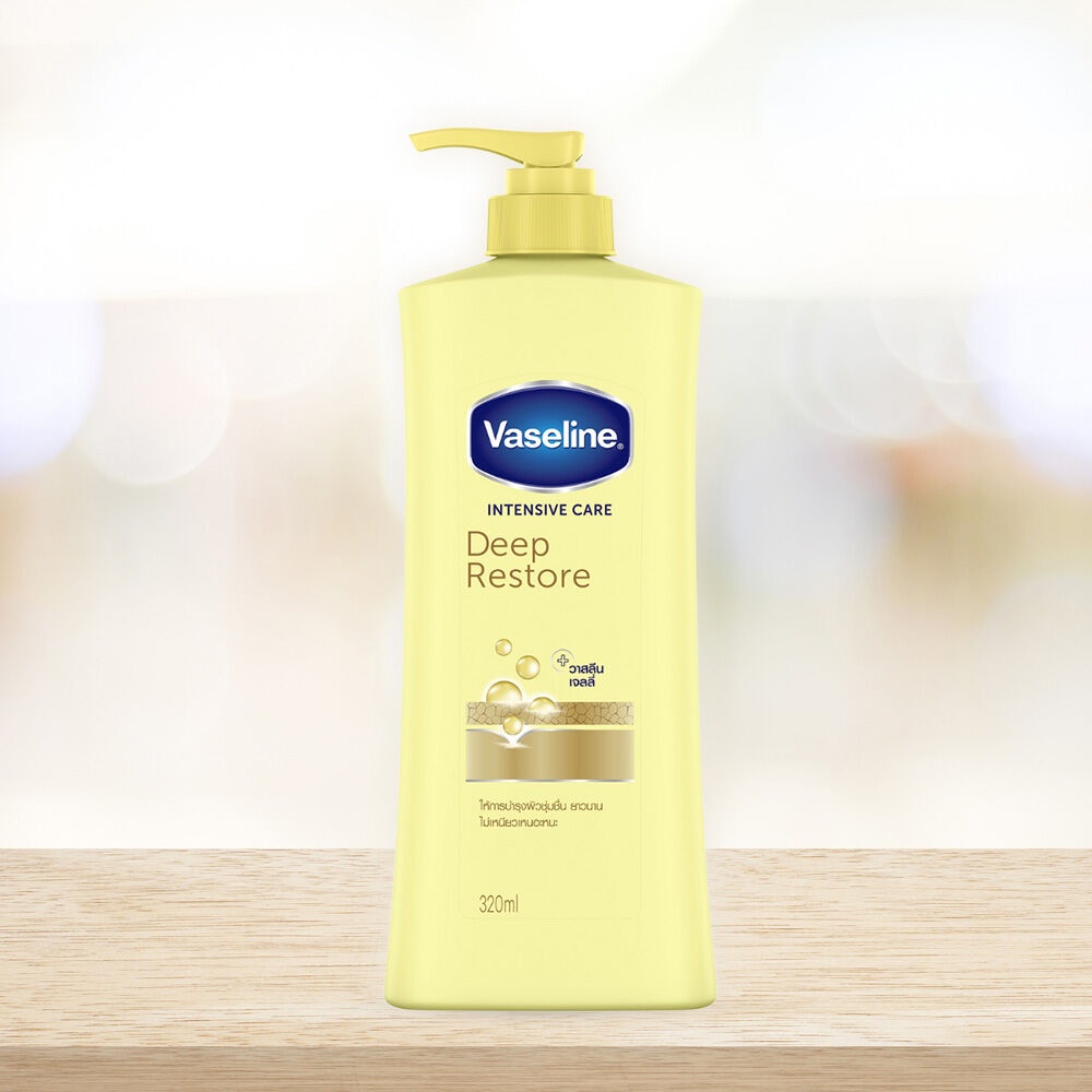 Vaseline Lotion วาสลีน โลชั่นบำรุงผิวกาย 320ml (Fresh & Bright/UV Extra Brightening/Deep Restore ...