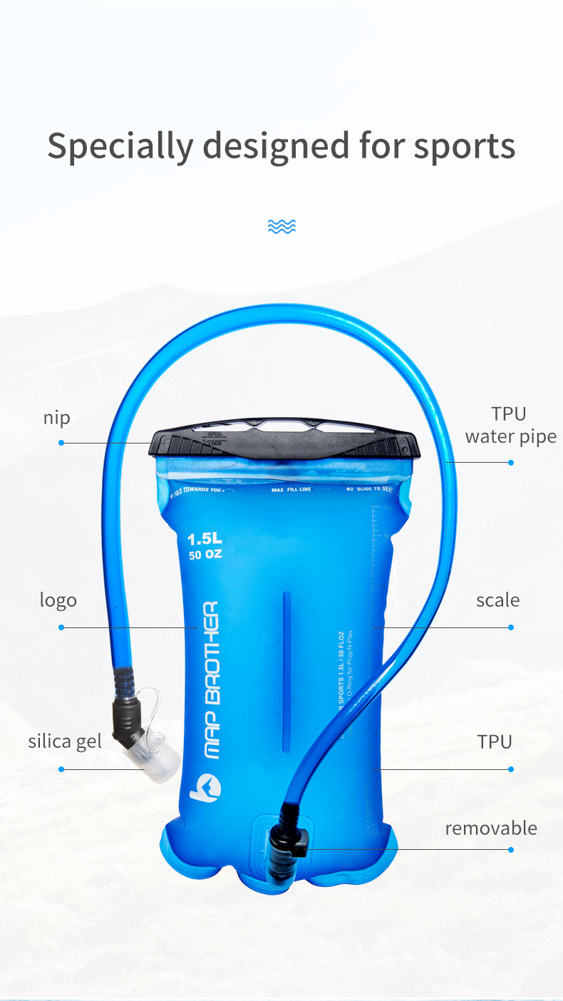 Map BROTHER S003 Soft Reservoir Water Balm Hydration Pack Water Storage ...