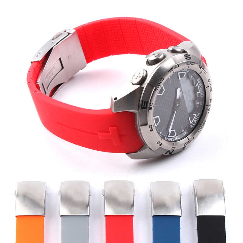 【September】 Silicone Watchband 20Mm 21Mm Sports For Tissot Touch T013 ...