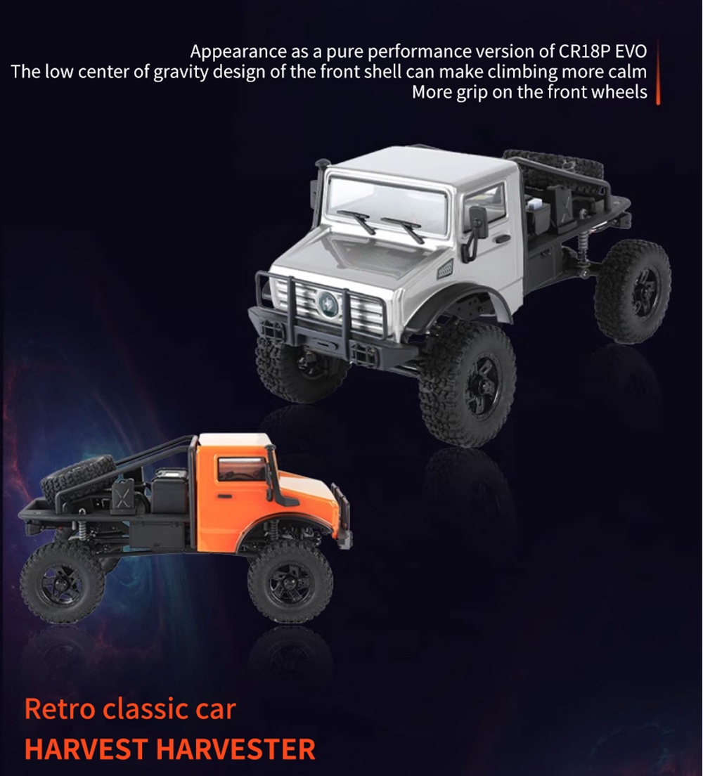 Hobby PLUS CR18P EVO ROCK VAN TRAIL HUNTER HARVEST 1/18 RC รีโมทคอนโทรล ...