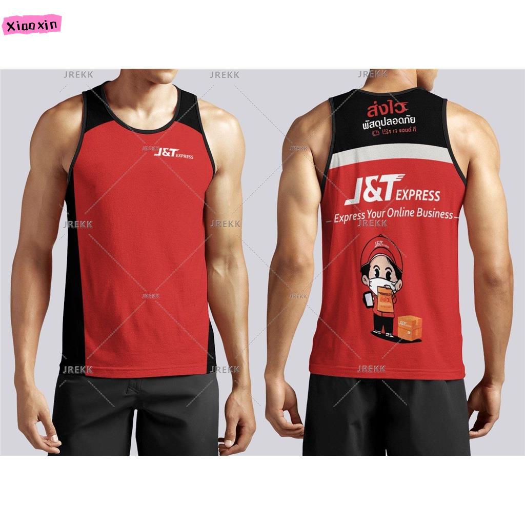 เสื้อยืด J&T Express J&T Express Rider เสื้อผ้านุ่มสบาย | Shopee Thailand
