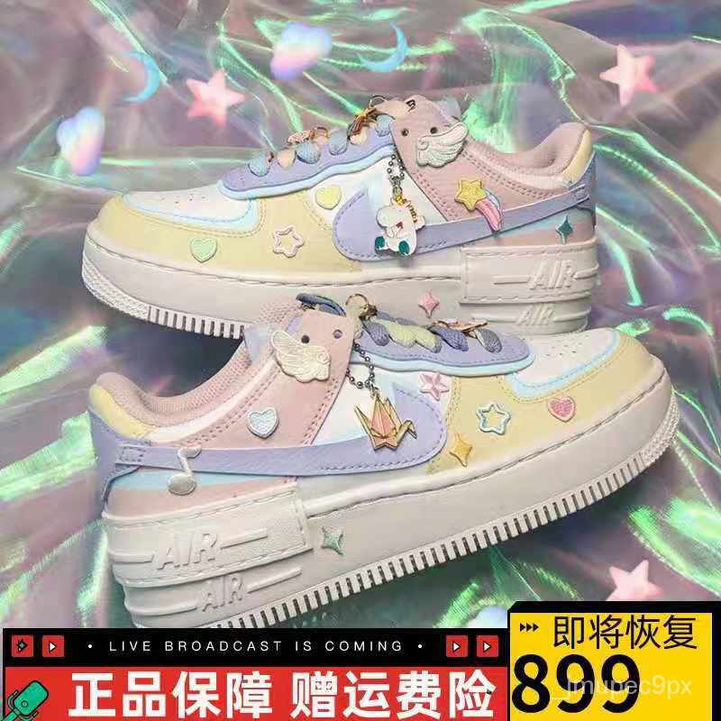 ใหม่ Nike Air Force 1 Shadow Macaron วิ่งสำหรับผู้หญิง #2020 Nike Air ...