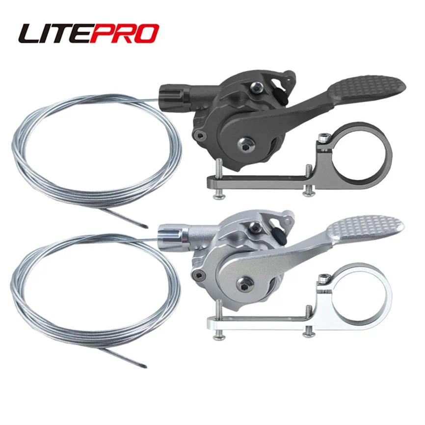 Litepro External 7 Speed Bicycle Finger Dial Derailleur Shifter ...
