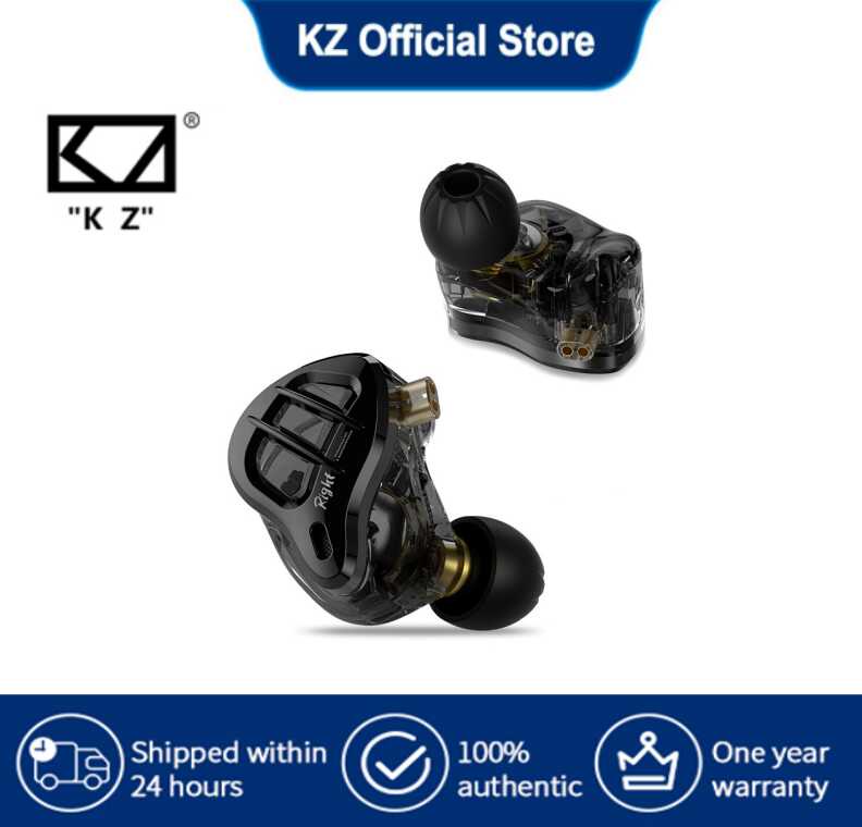 KZ ZAR เฮดโฟนแบบมีสาย1dd 7Ba หูฟังแบบอินเอียร์การตรวจสอบช | Shopee Thailand