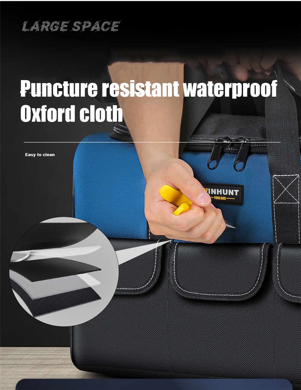 Winhunt Tool Bag กันน้ําหลายกระเป๋าเครื่องมือจัดระเบียบกระเป๋า ...