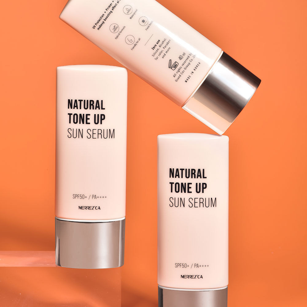 Merrezca Natural Tone Up Sun Serum SPF50+ PA++++ 40ml เมอร์เรซกา กันแดด ...