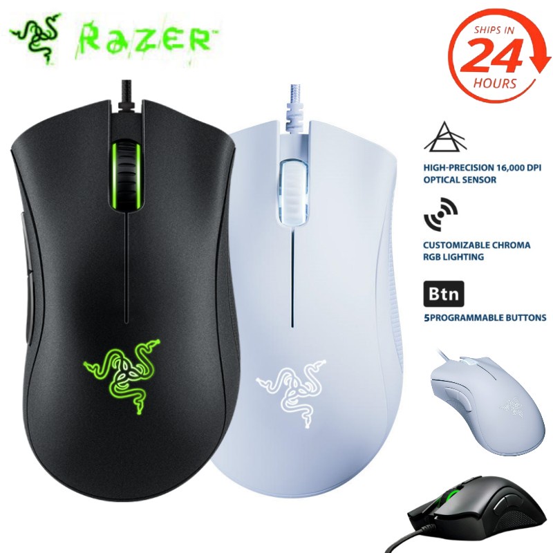 【พร้อมส่ง】Razer Deathadder Elite เมาส์ออปติคอลเล่นเกม แบบใช้สาย 5 ปุ่ม ...