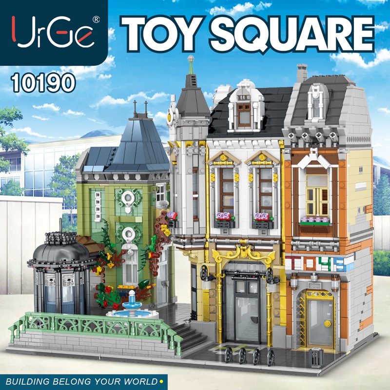 10190 5477pcs Urge Creative Street Blocks Brick Series View Toys Store ...