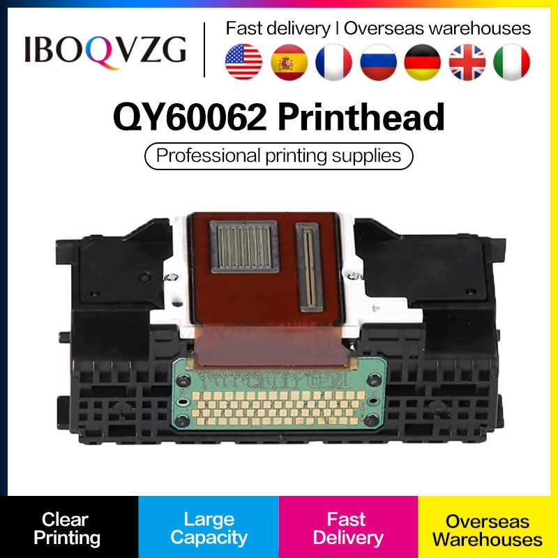 หัวพิมพ์ IBOQVZG หัวพิมพ์ QY6-0062 สำหรับเครื่องพิมพ์ Canon Color ...