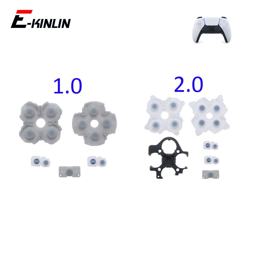 Gamepad Controller Dualshock V1 V2 ยางซิลิโคนนําไฟฟ้ากาวปุ่ม D Pad ปุ่ม ...