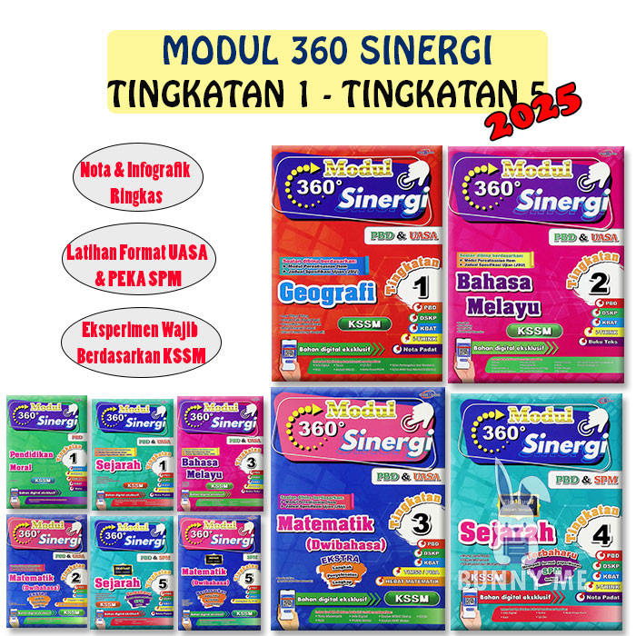[BUNNY] 2025 SMK/ SMJK School Book : Excellent Module 360 Synergy KSSM ...