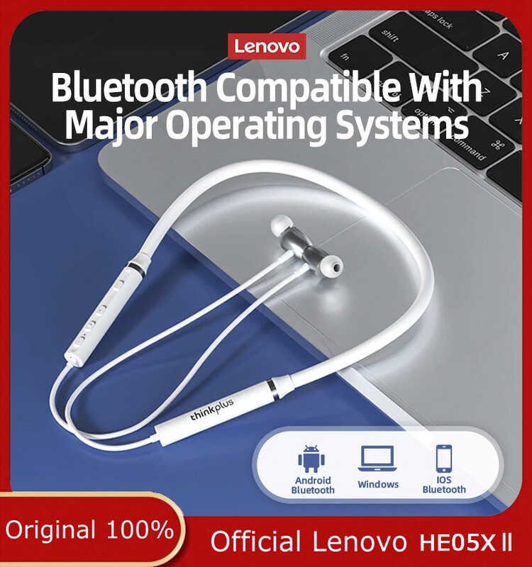 Lenovo He05x II Bluetooth5.0ชุดหูฟังแนวสปอร์ต | Shopee Thailand