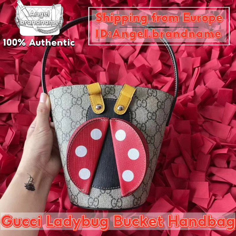 Shopee ถูกที่สุดถุงของแท้Gucci Ladybug Bucket Handbag กระเป๋าสะพาย ...