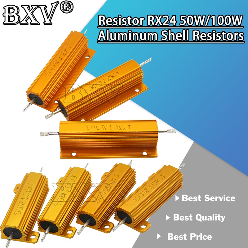 ตัวต้านทานอลูมิเนียมโลหะ 50W 56R ~ 100K 56 100 150 200 500 1K 10K โอห์ม RX24 | Shopee Thailand