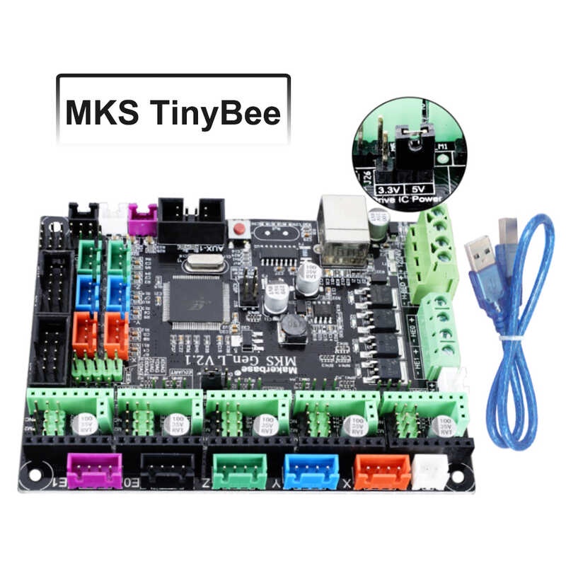 S TinyBee เมนบอร์ด MakerBase คณะกรรมการควบคุม ESP32 WIFI MINI12864 หน้าจอ TFT WIFI WEB | Shopee ...