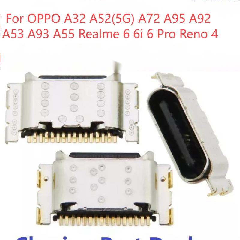 พอร์ตชาร์จ USB สําหรับ OPPO A32 A52(5G) A72 A95 A92 A53 A93 A55 Realme ...