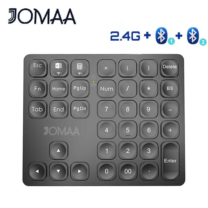 JOMAA Numerik 36ปุ่มแป้นพิมพ์บลูทูธไร้สายชาร์จได้แป้นพิมพ | Shopee Thailand