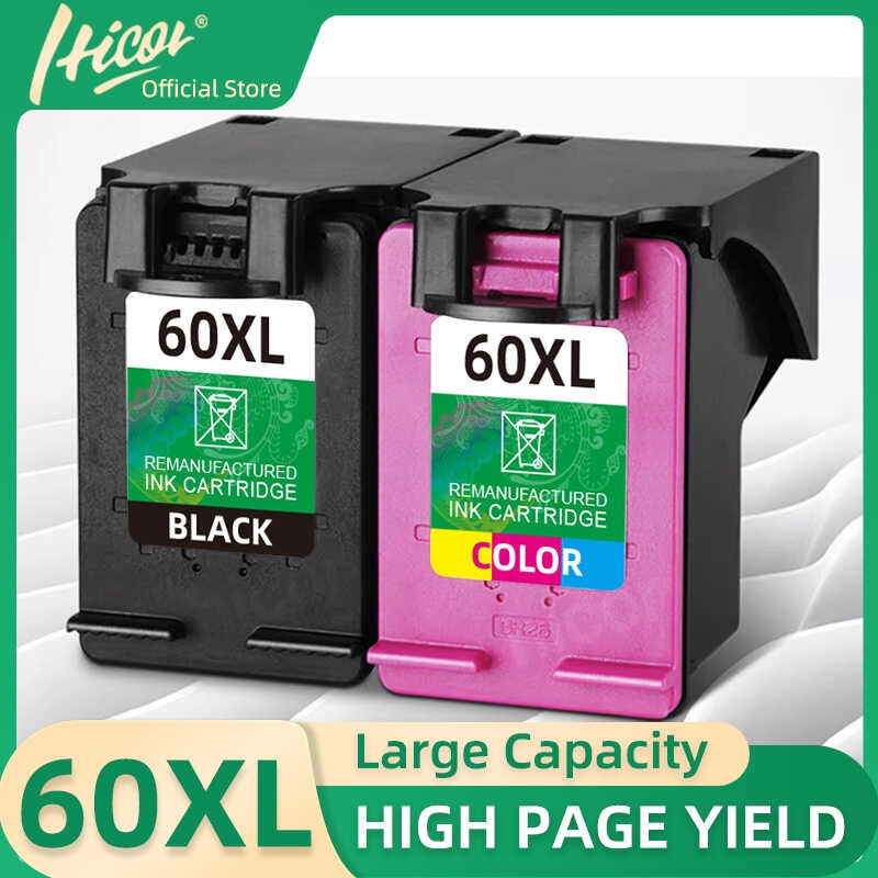 เปลี่ยนตลับหมึก 60XL สำหรับ HP 60XL 60XL PhotoSmart Combo Pack C4780 ...